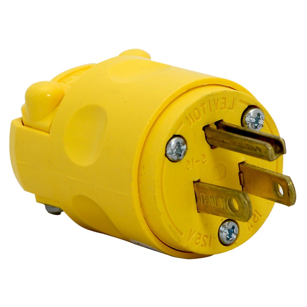 ENCHUFE LEVITON 15A 125V L/T PVC AMARILLO 515 PV - Loganelectric