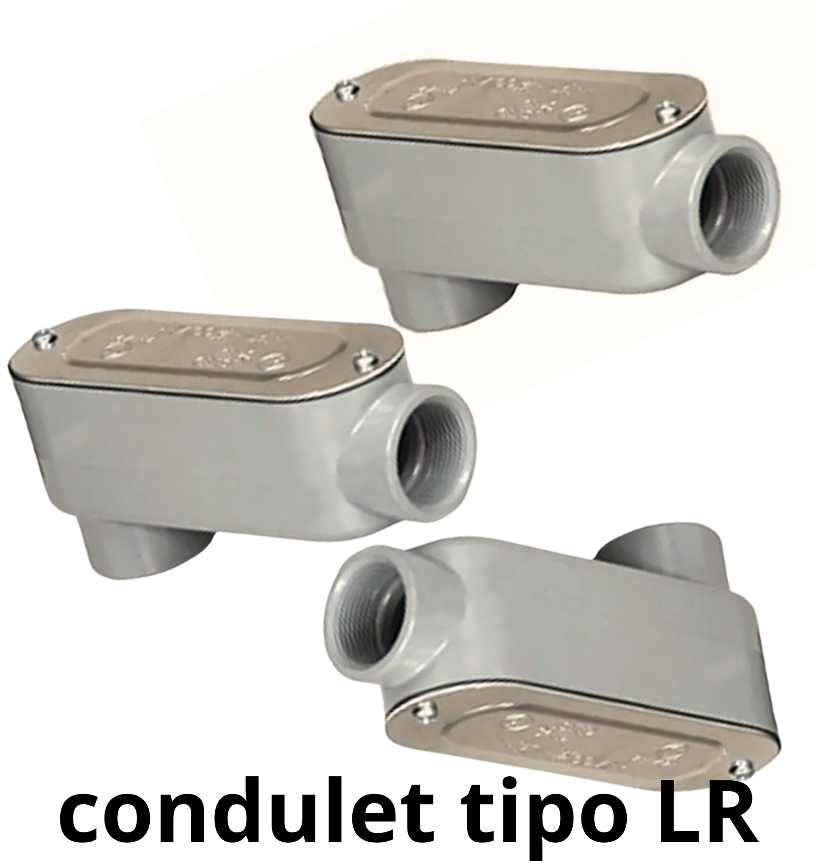 CAJA CONDULET 3/4 OVALADA TIPO "LR" CON ROSCA - Loganelectric
