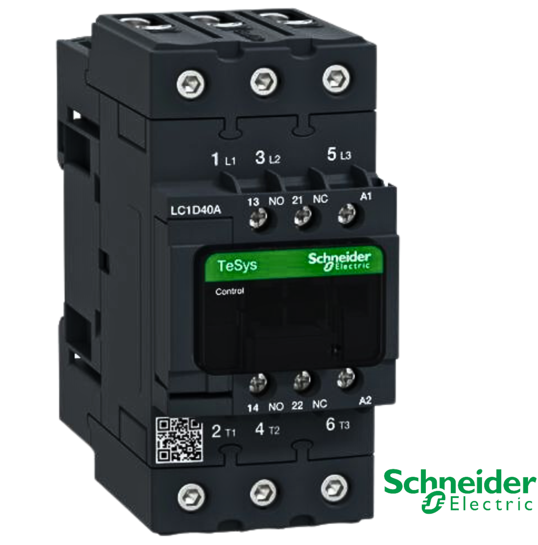 CONTACTOR LC1D40AM7 SCHNEIDER TeSys D 3P AC-3 440V 40A Bobina 220 VAC ...