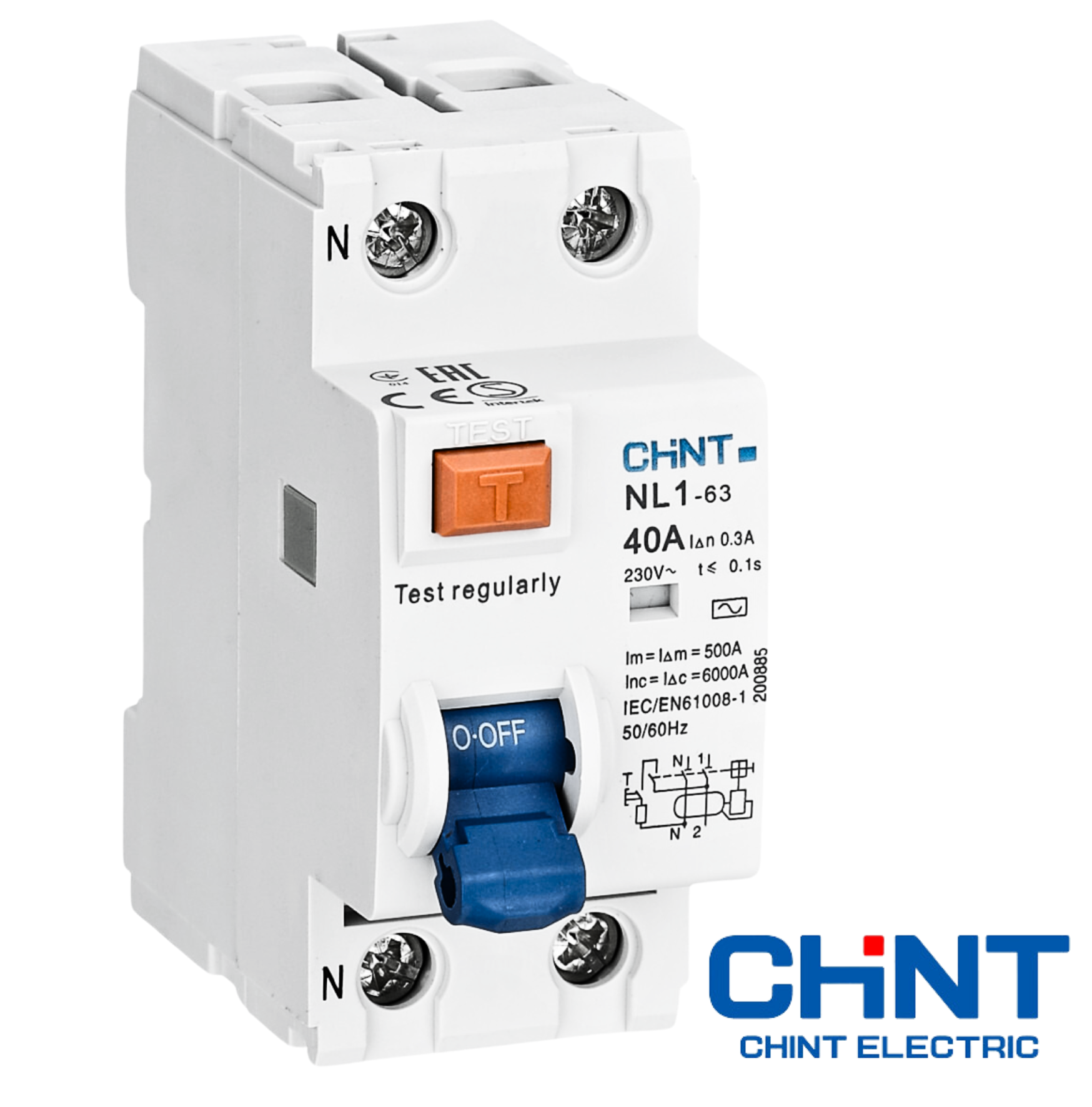 INTERRUPTOR DIFERENCIAL 2X40A 30MA CHINT - Loganelectric
