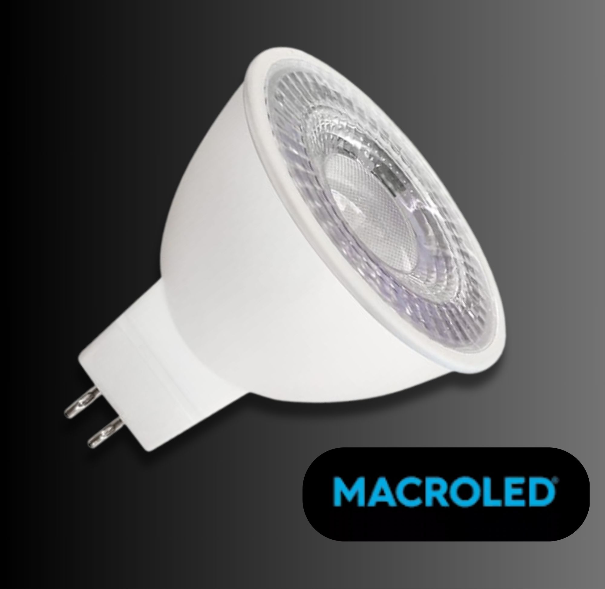 DICROICO LED PIN 5W LUZ CALIDA 3000K MACROLED - Loganelectric